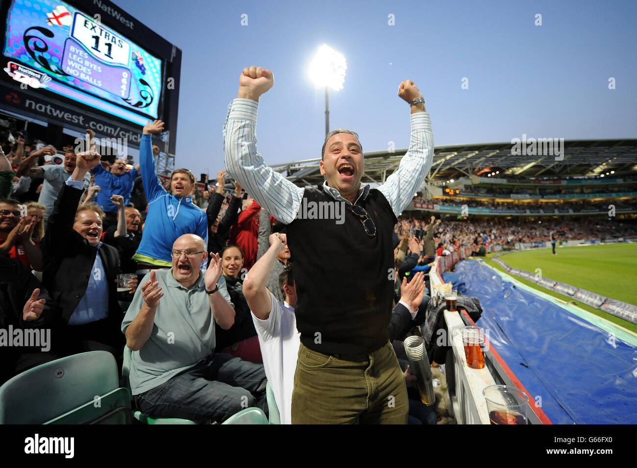 Spectators during the game between england and new zealand hi-res stock ...