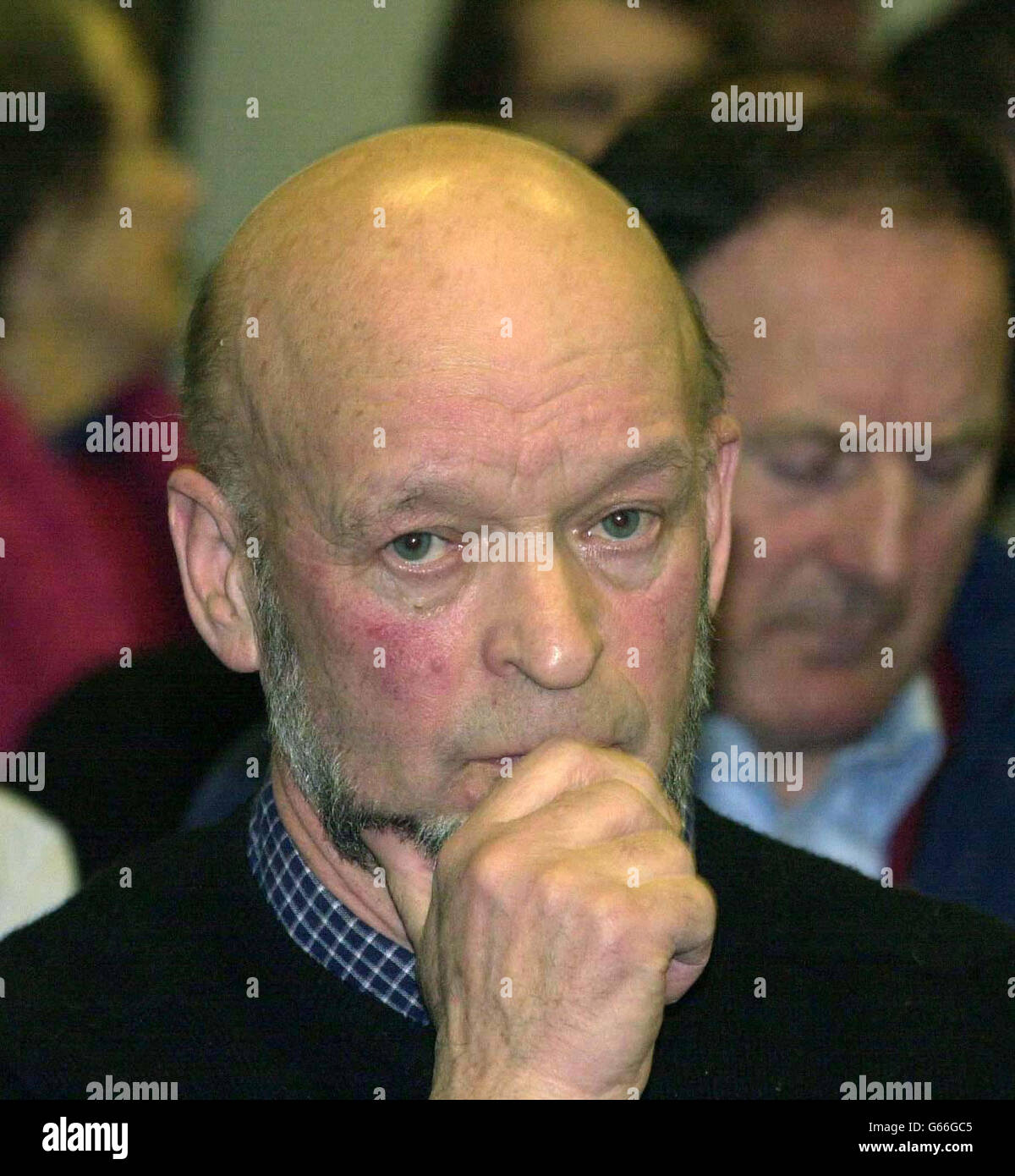 Festival Organiser Michael Eavis at a meeting in Shepton Mallet ...