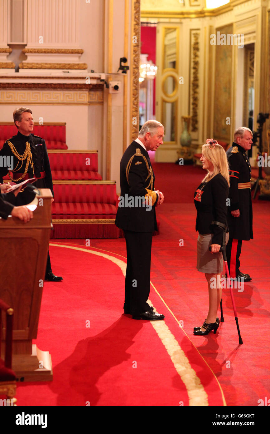 Archer danielle brown is awarded an mbe hi-res stock photography and ...