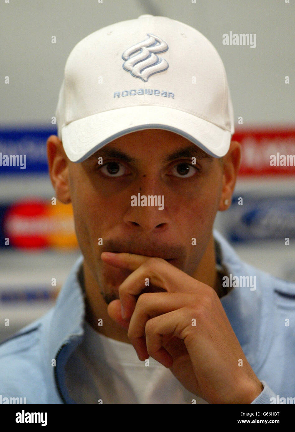 Ferdinand - Man Utd press conference Stock Photo - Alamy