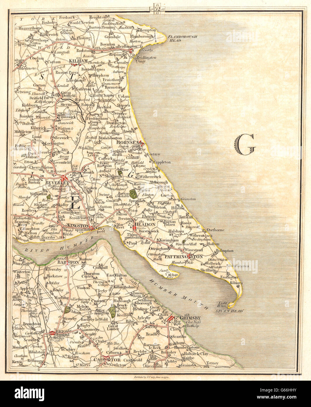 Vintage humber map hi-res stock photography and images - Alamy