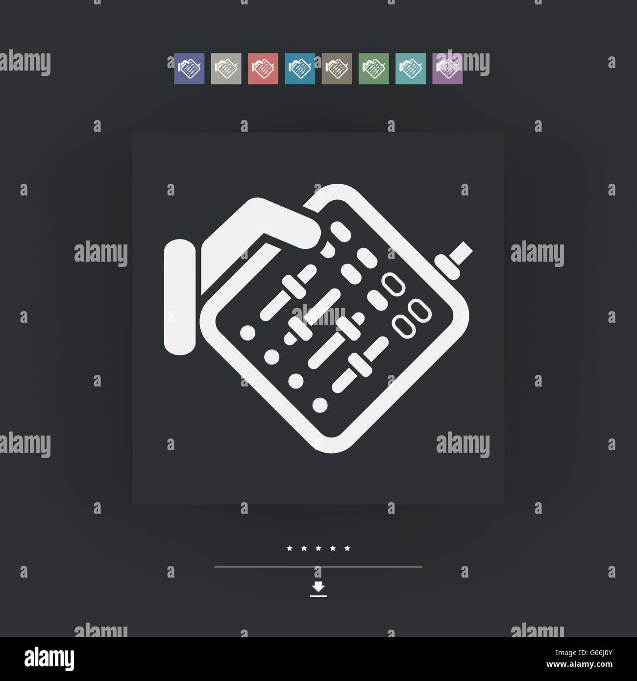 Digital audio mixer Stock Vector Images - Alamy
