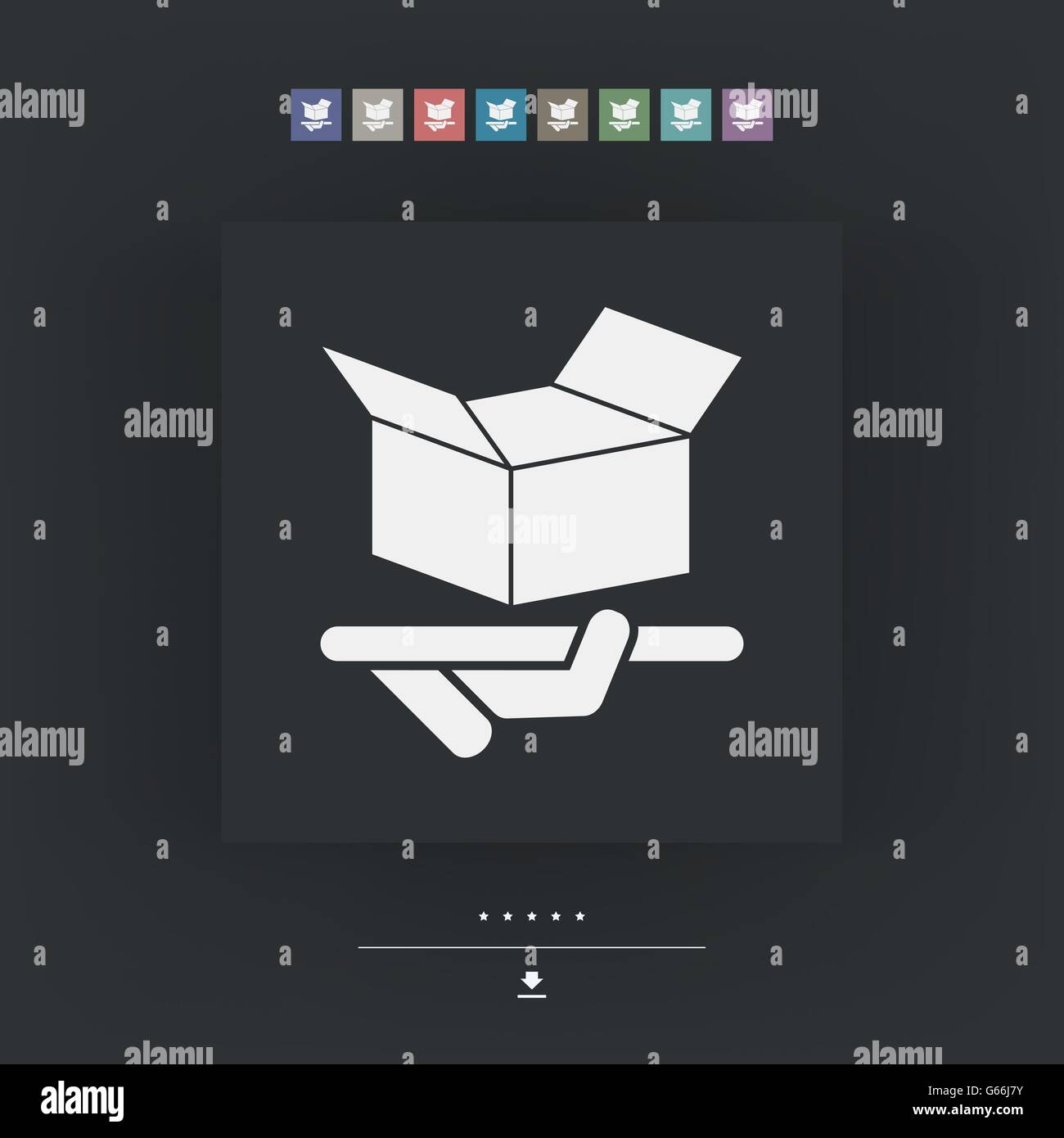 Packaging icon High Resolution Stock Photography and Images - Alamy