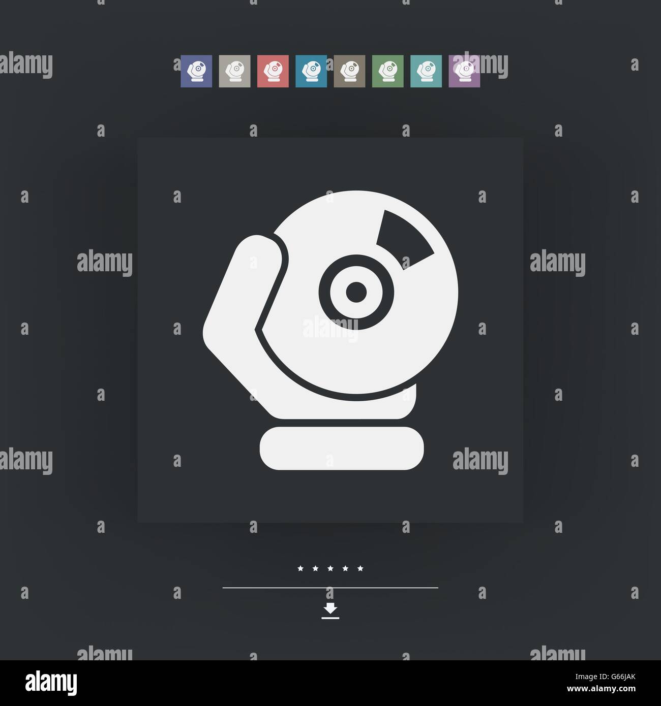 Hand holding cd Stock Vector Images - Alamy