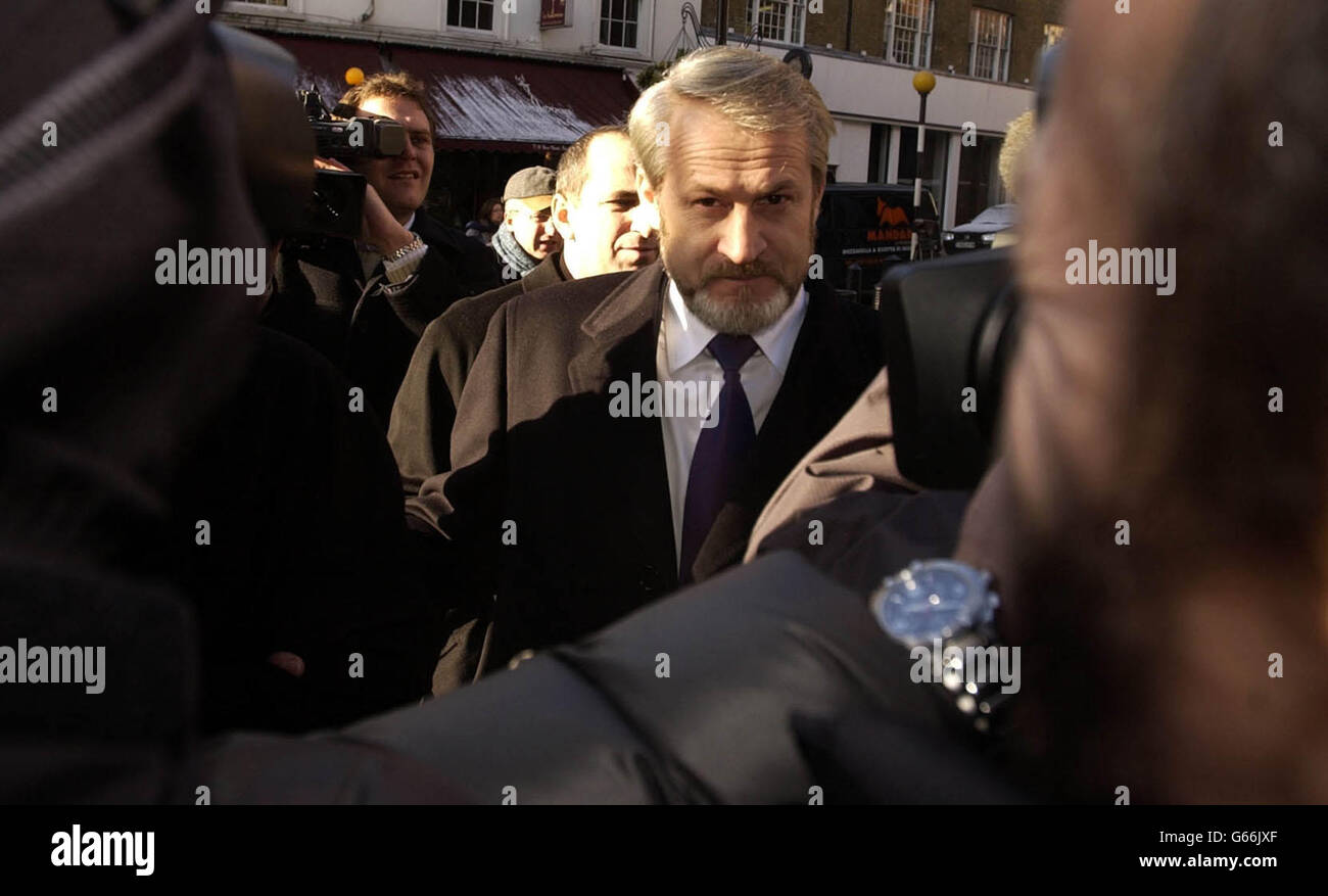 Akhmed Zakaev at Court Stock Photo - Alamy