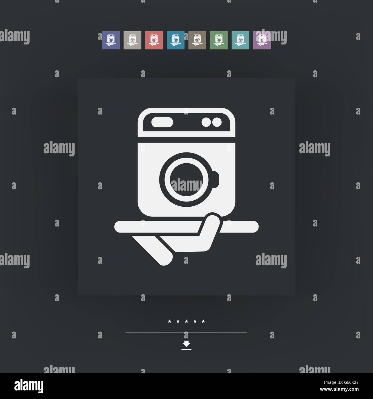 Shopping for washing machine Stock Vector Images - Alamy