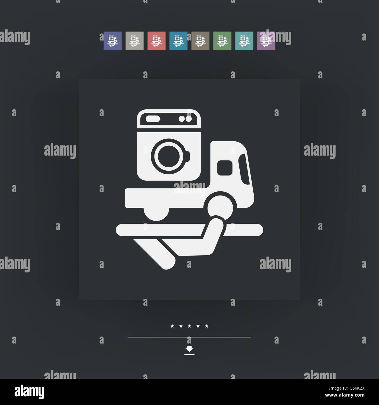 Laundry delivery service Stock Vector Images - Alamy