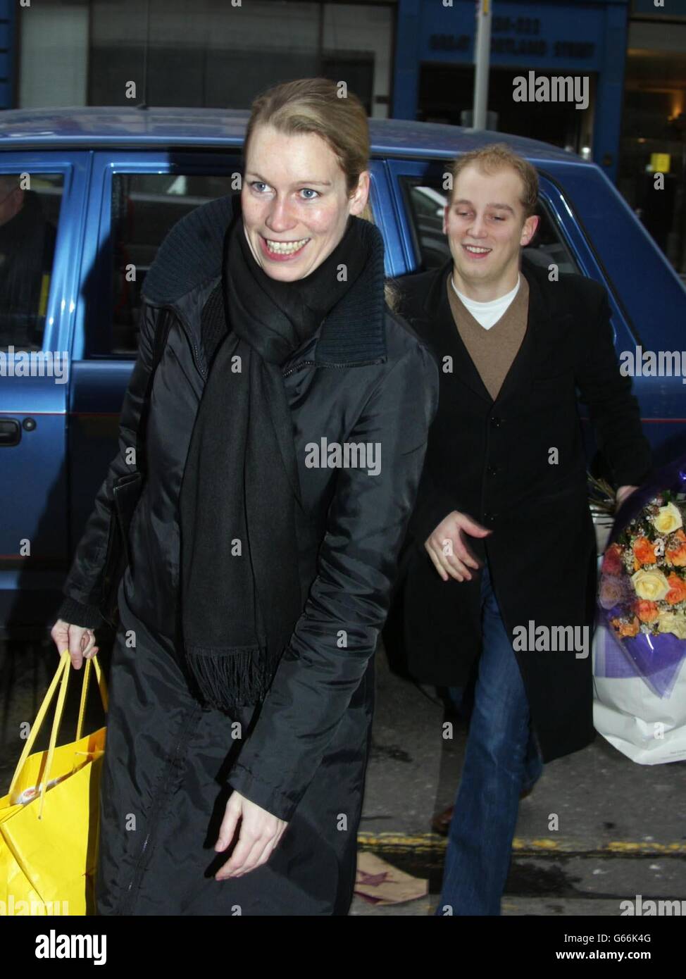 Model Claudia Schiffer's sister Ann Carolin arrives at the Portland ...