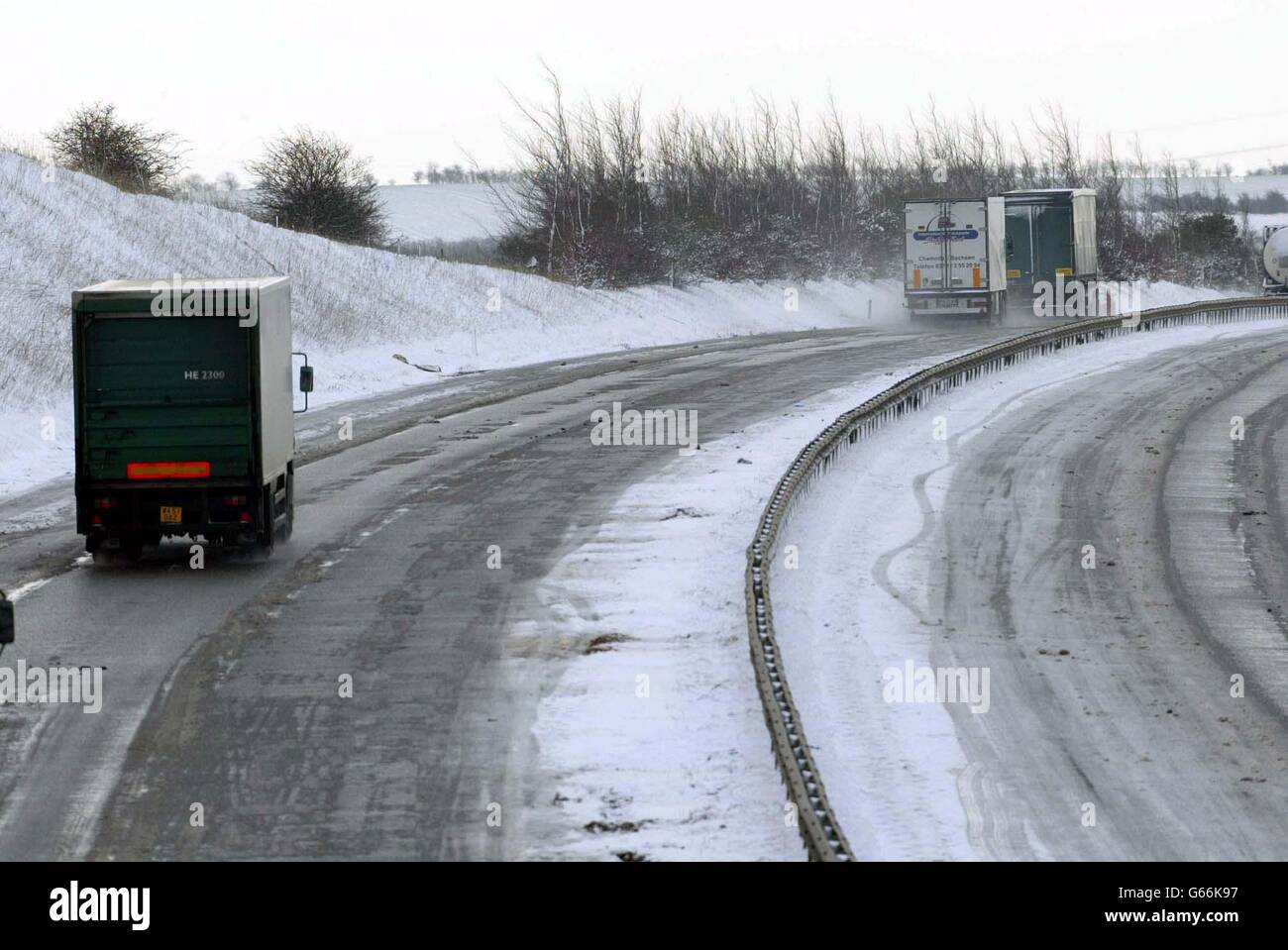 The M11 just past Junction 10 southbound after police and the emergency ...