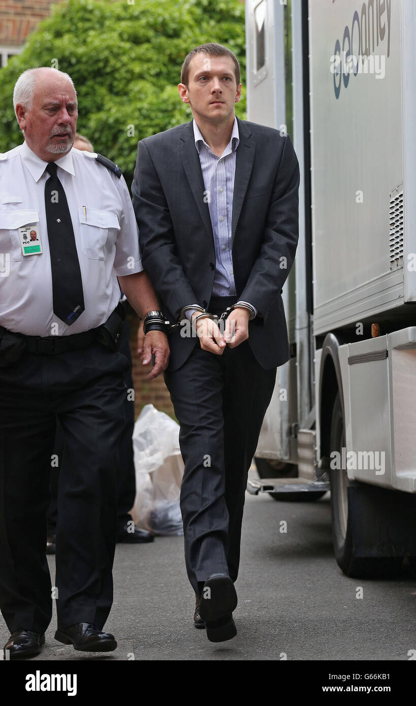 Jeremy Forrest arrives at Lewes Crown Court in Lewes, East Sussex where ...