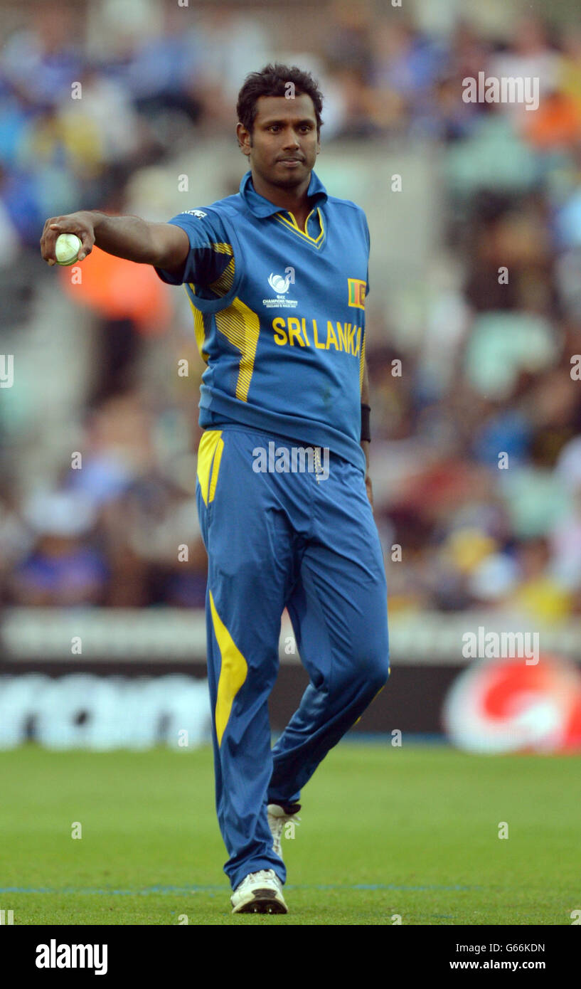 Sri Lanka's Angelo Mathews during the ICC Champions Trophy match at The ...
