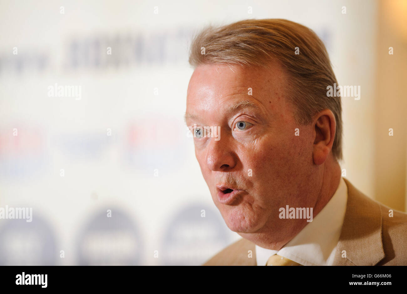 Boxing promoter Frank Warren during a press conference at The Landmark ...