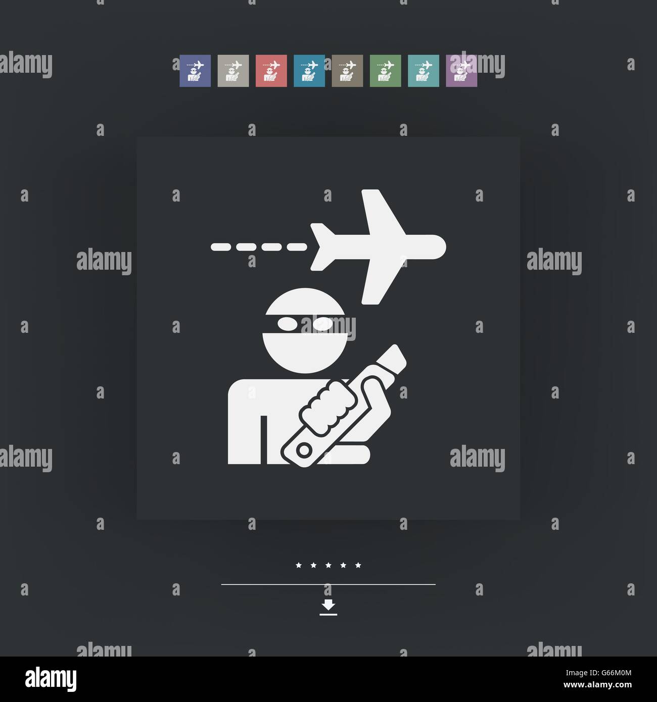 Airplane hijacking Stock Vector Images - Alamy