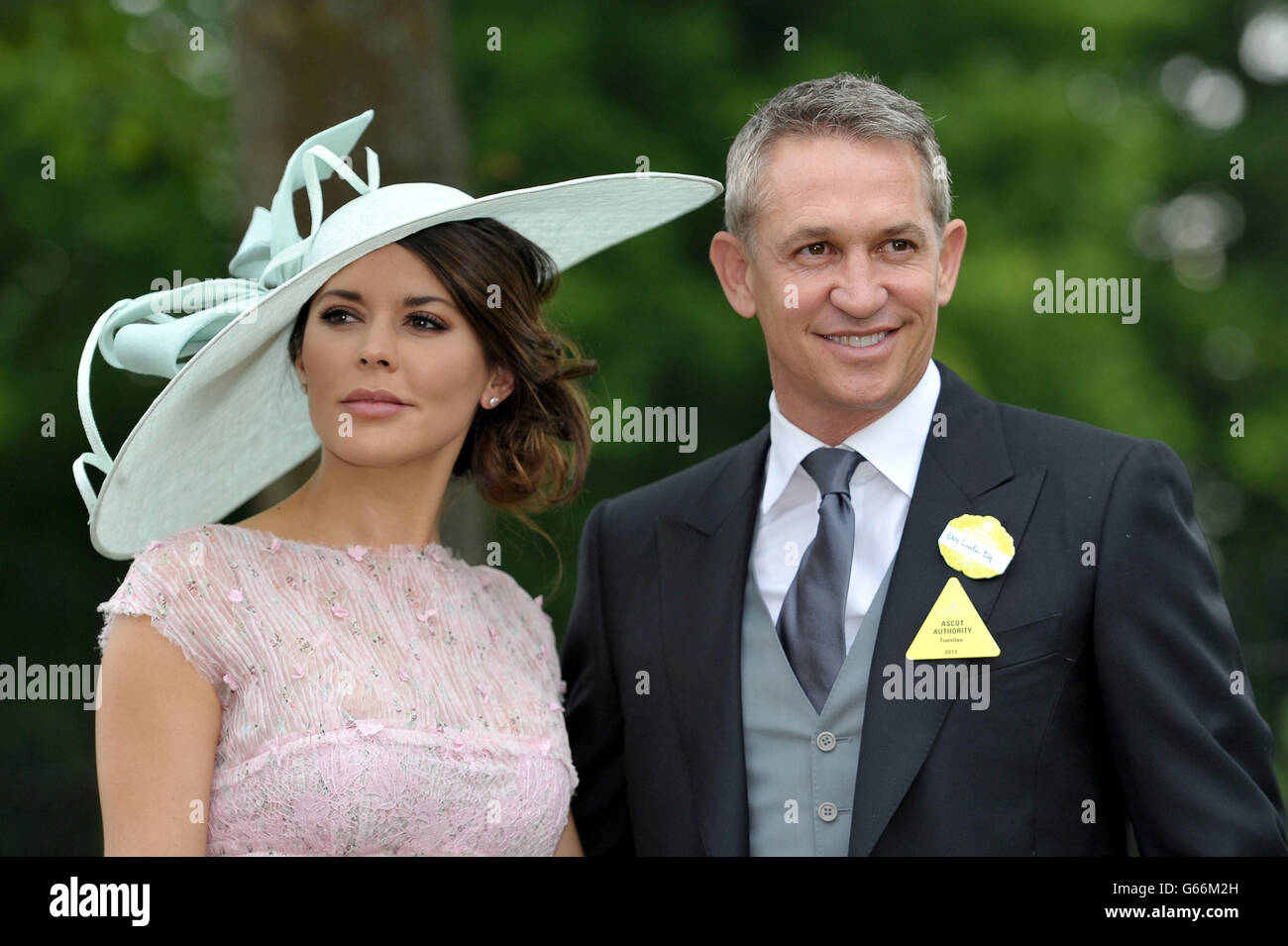 Gary Lineker and his wife Danielle arrive during day one of the Royal ...