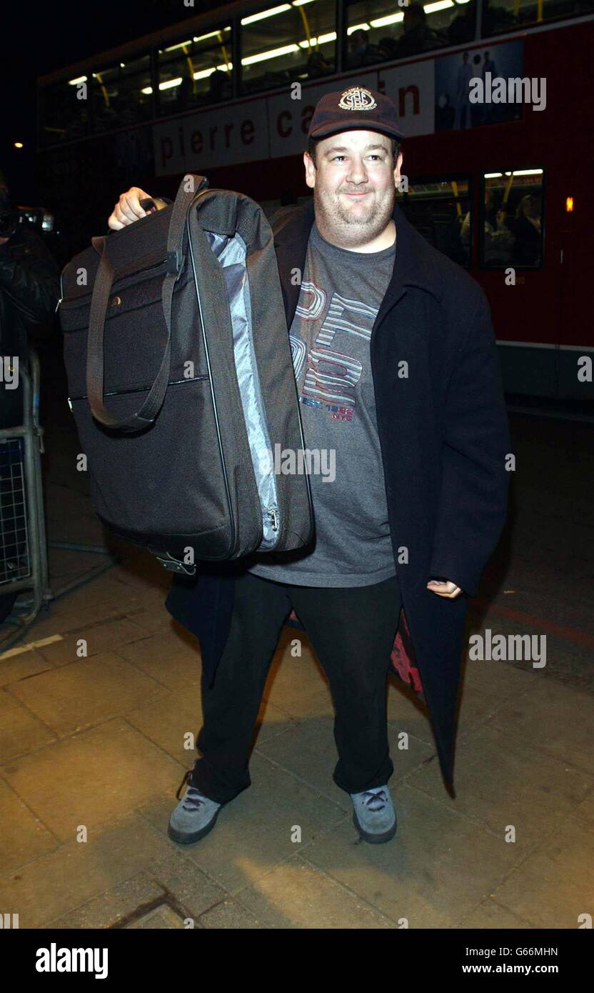 Comedian Johnny Vegas arriving at The Dorchester Hotel in London for ...