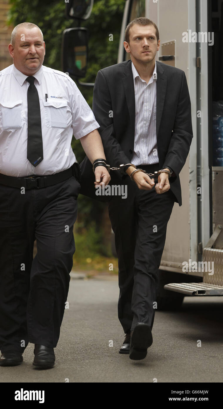 Teacher forrest arrives at lewes crown court in east sussex hi-res ...