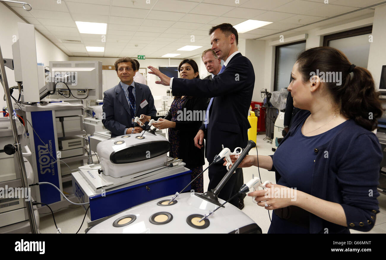 Consultant Gynaecologist Ertan Saridogan (far left) gives Health ...