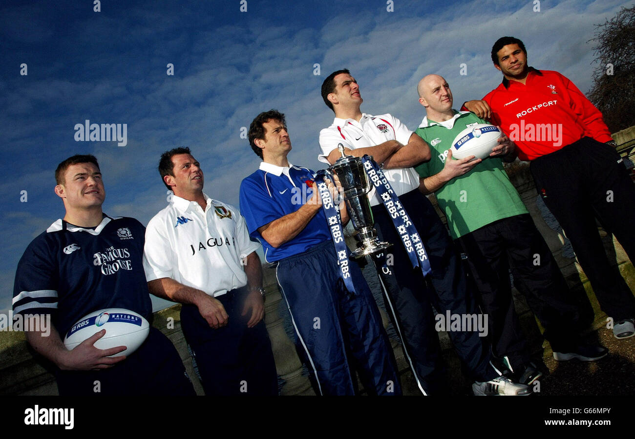 Left to right, Gordon Bulloch (Scotland), Alessandro Troncon (Italy ...