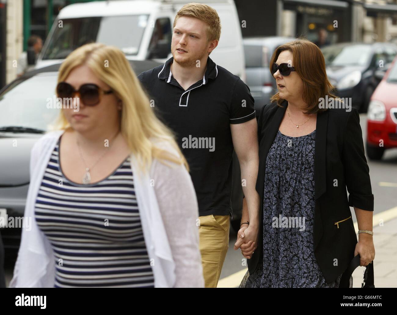 Julie Forrest, mother of Jeremy Forrest (right), and his sister Carrie ...