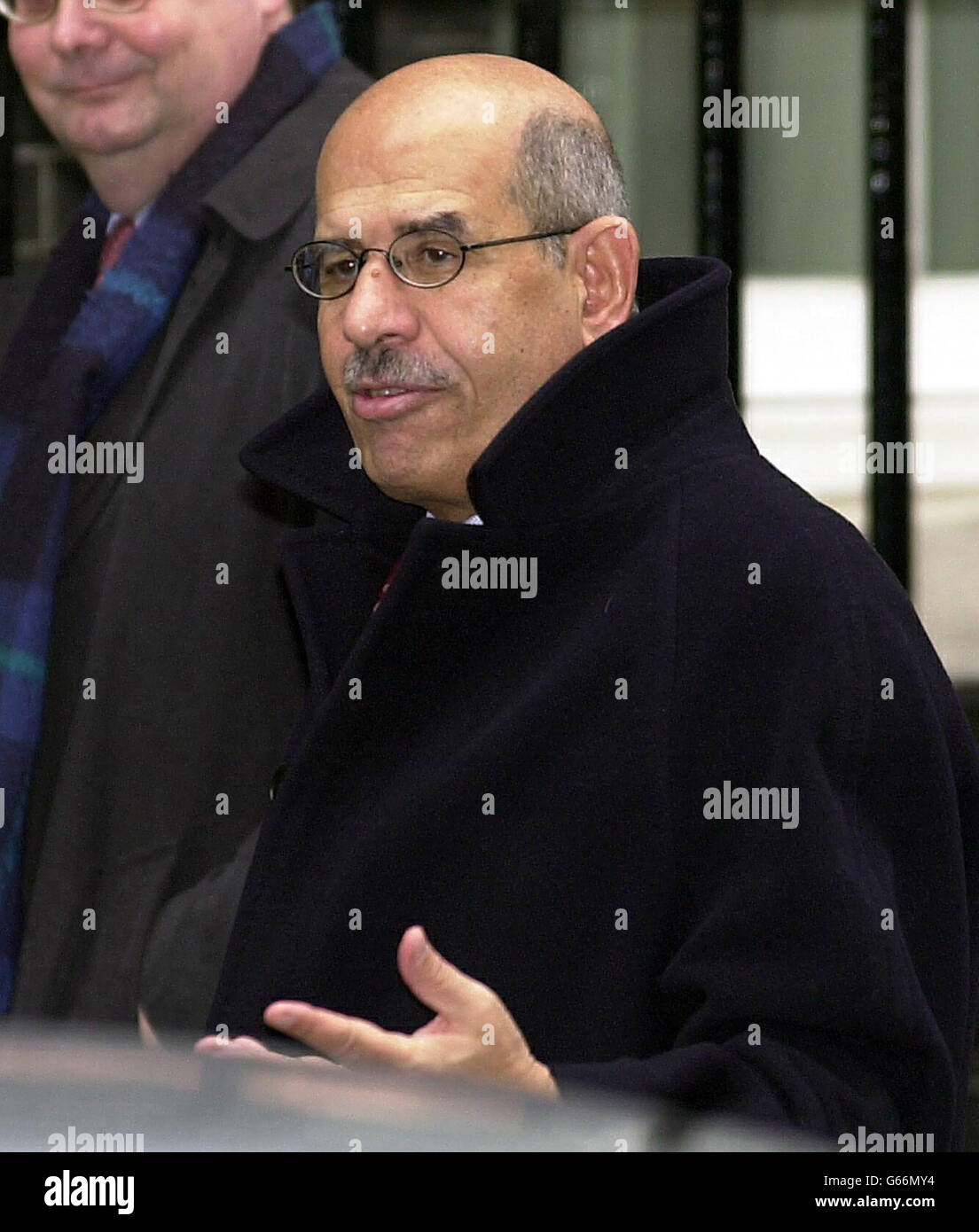 Baradei talks with Blair Stock Photo - Alamy