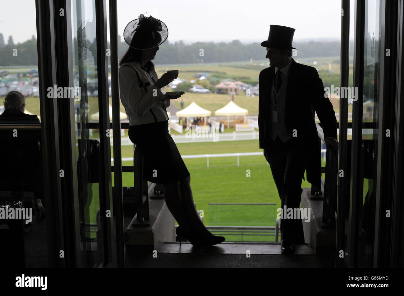 People overlook the course ahead of day four of the Royal Ascot meeting ...