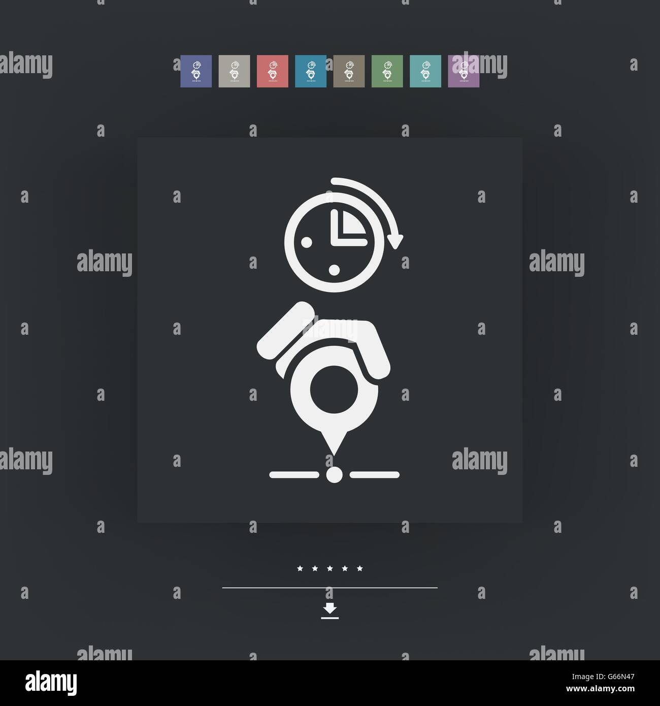 Time to find location Stock Vector Image & Art - Alamy