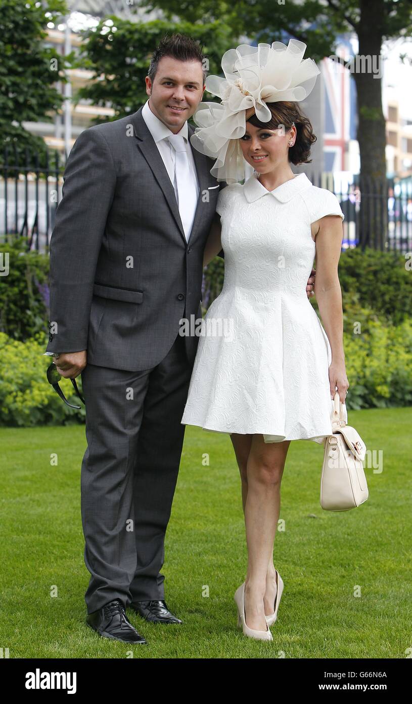 Lisa Scott-Lee and husband Johnny Shentall during Day Four of The Royal ...