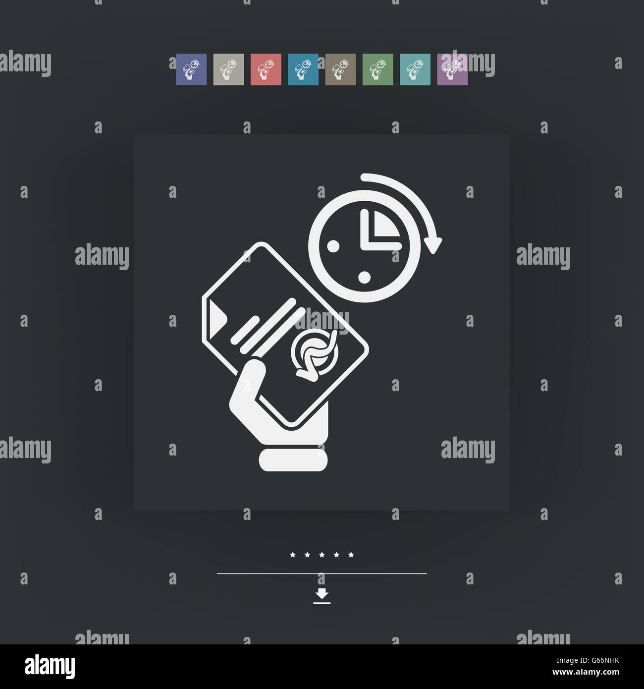 Time For The Official Document Stock Vector Image Art Alamy