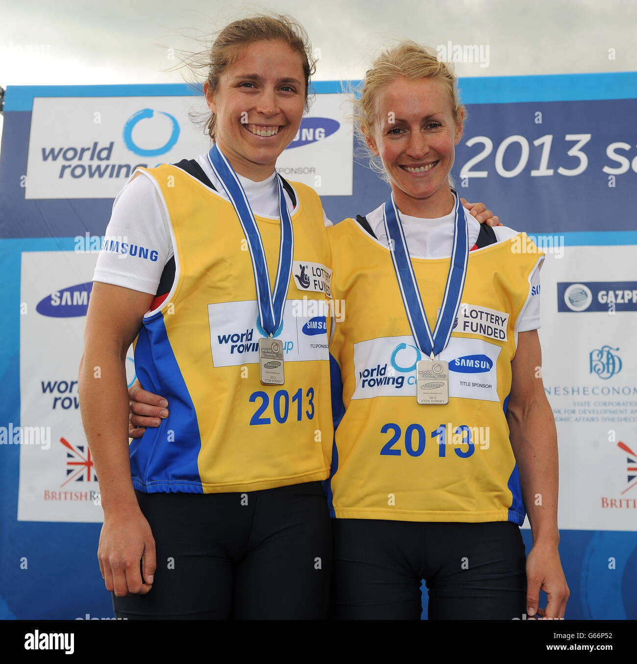 Great Britains's Kathryn Twyman (left) and Imogen Walsh (right) with ...
