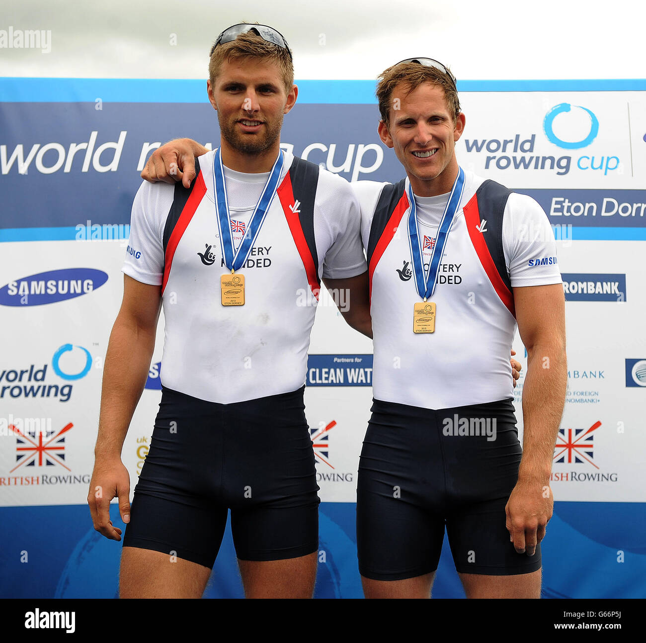 Great Britain's Bill Lucas (left) and Matt Langridge (right) with their ...