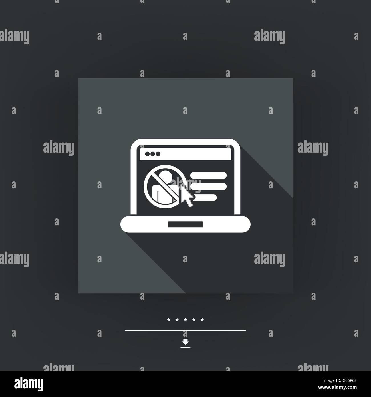 Access denied icon flat icon hi-res stock photography and images - Alamy
