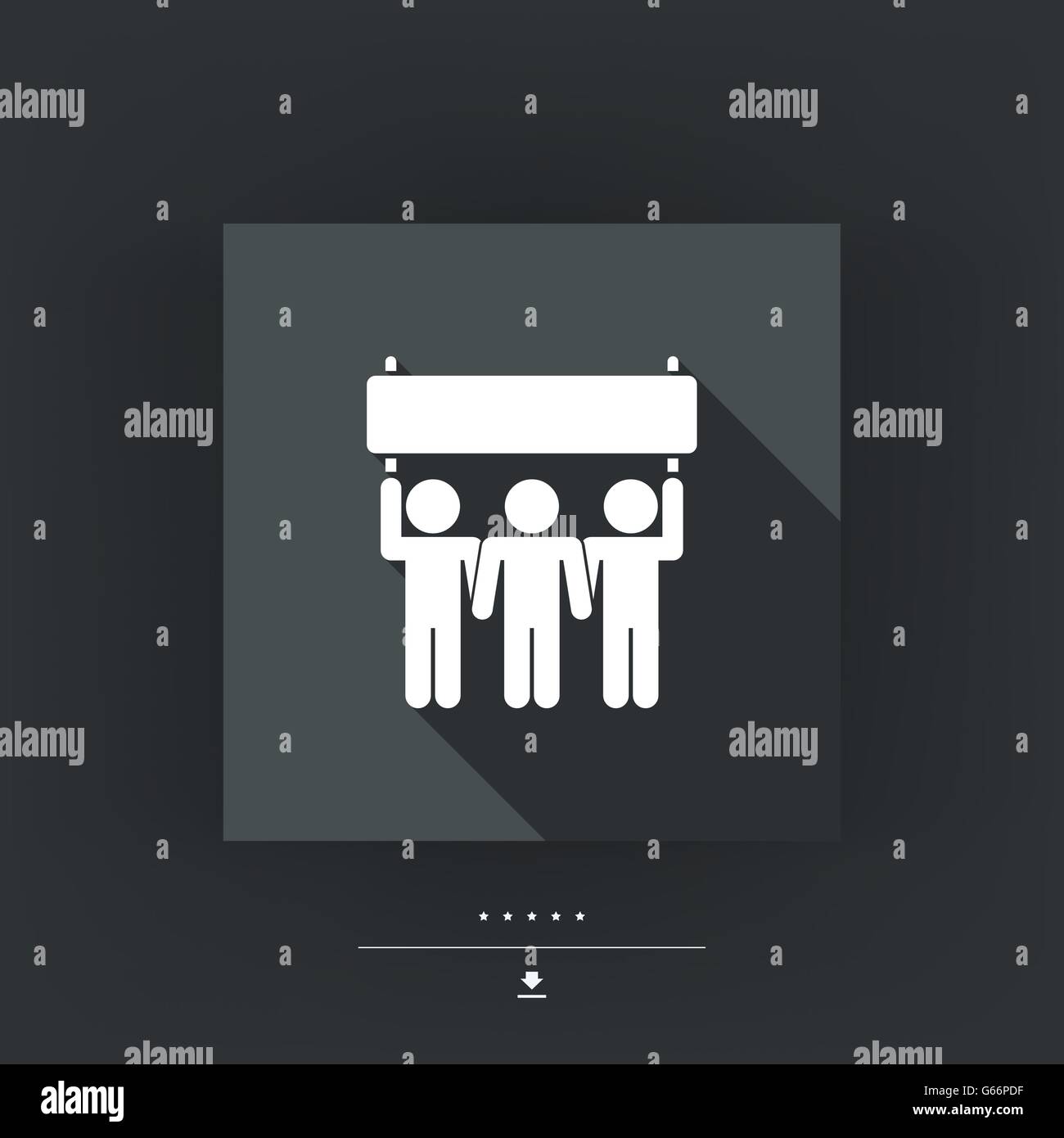 Fans support silhouette Stock Vector Images - Alamy