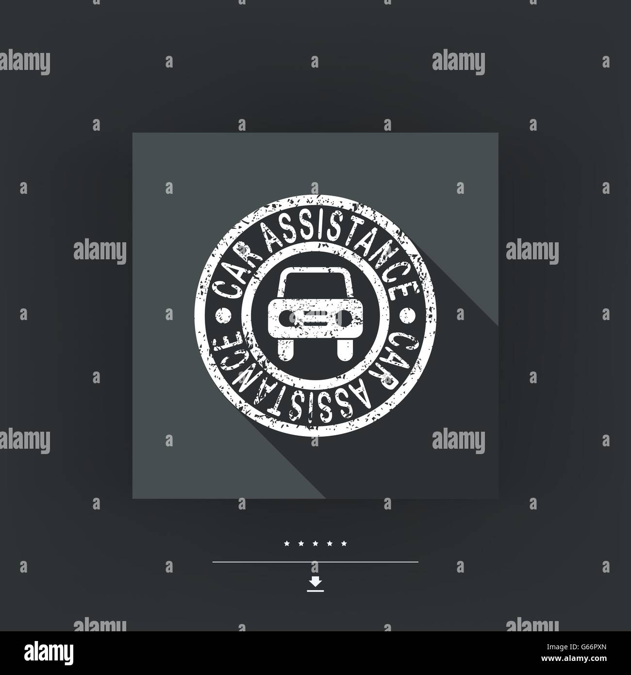Car assistance print Stock Vector Image & Art - Alamy