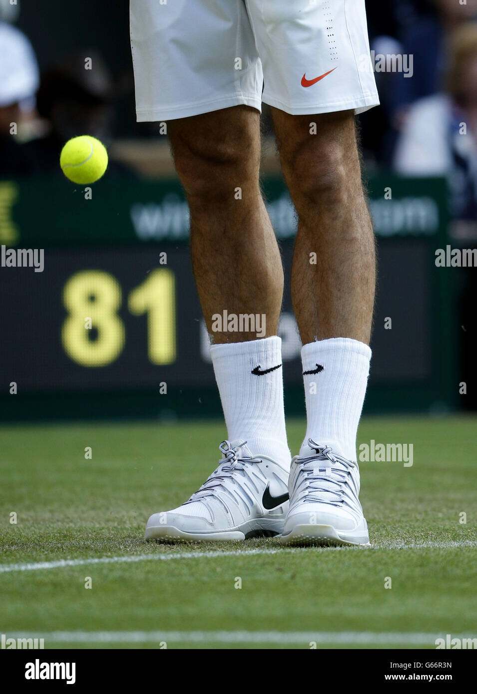 Tennis ball in grass hi-res stock photography and images - Alamy