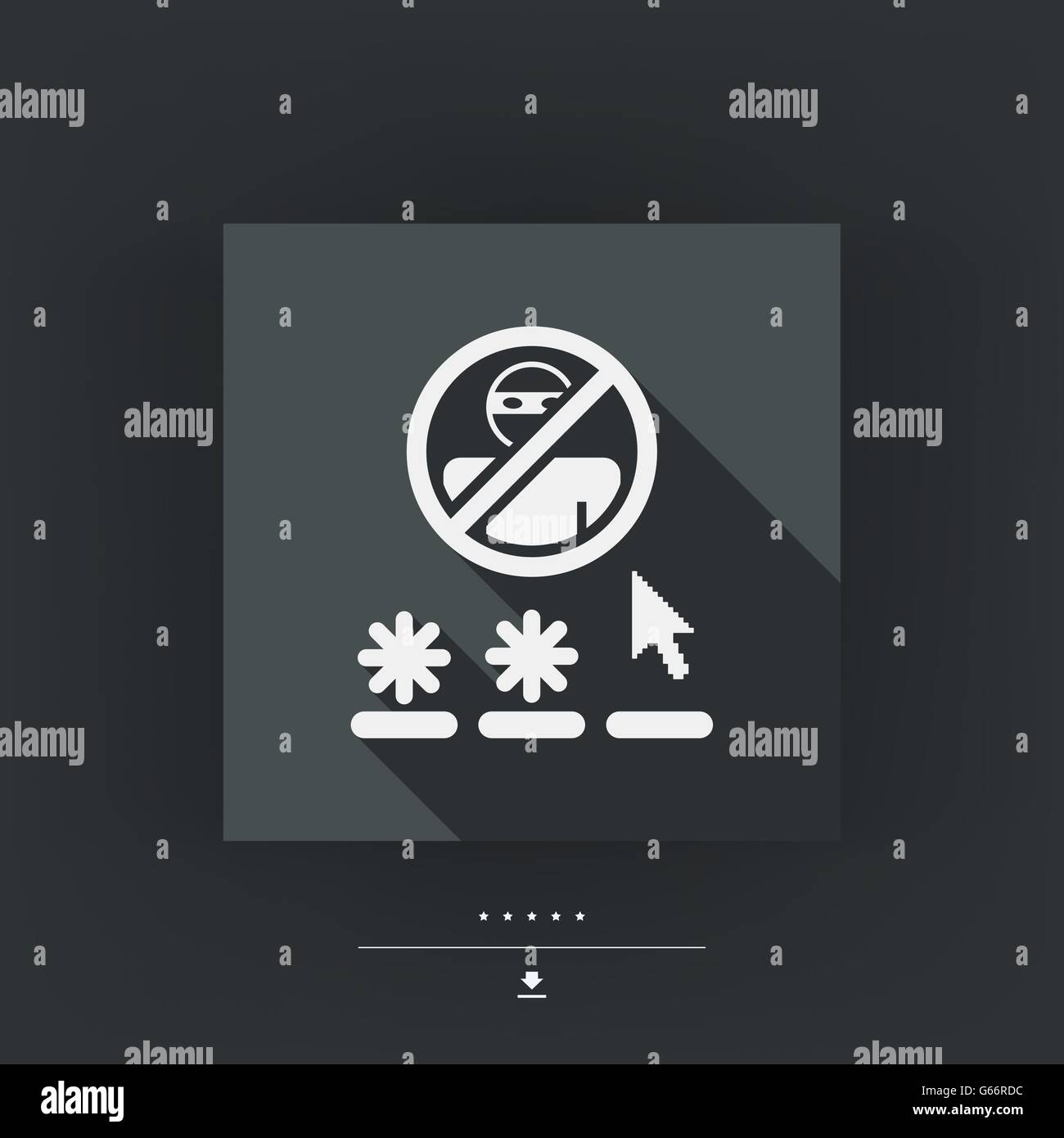 Password access concept icon Stock Vector Image & Art - Alamy