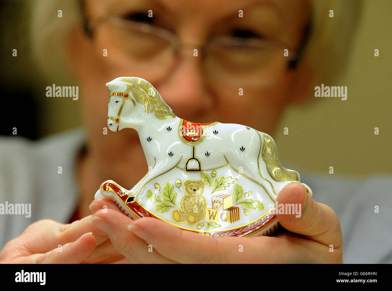 Julie Scott puts the final touches on a Rocking Horse, a souvenir to ...