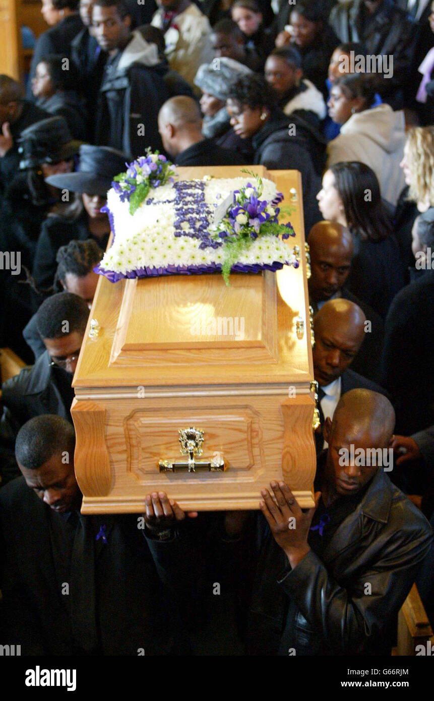 Letisha Shakespeare funeral Stock Photo - Alamy