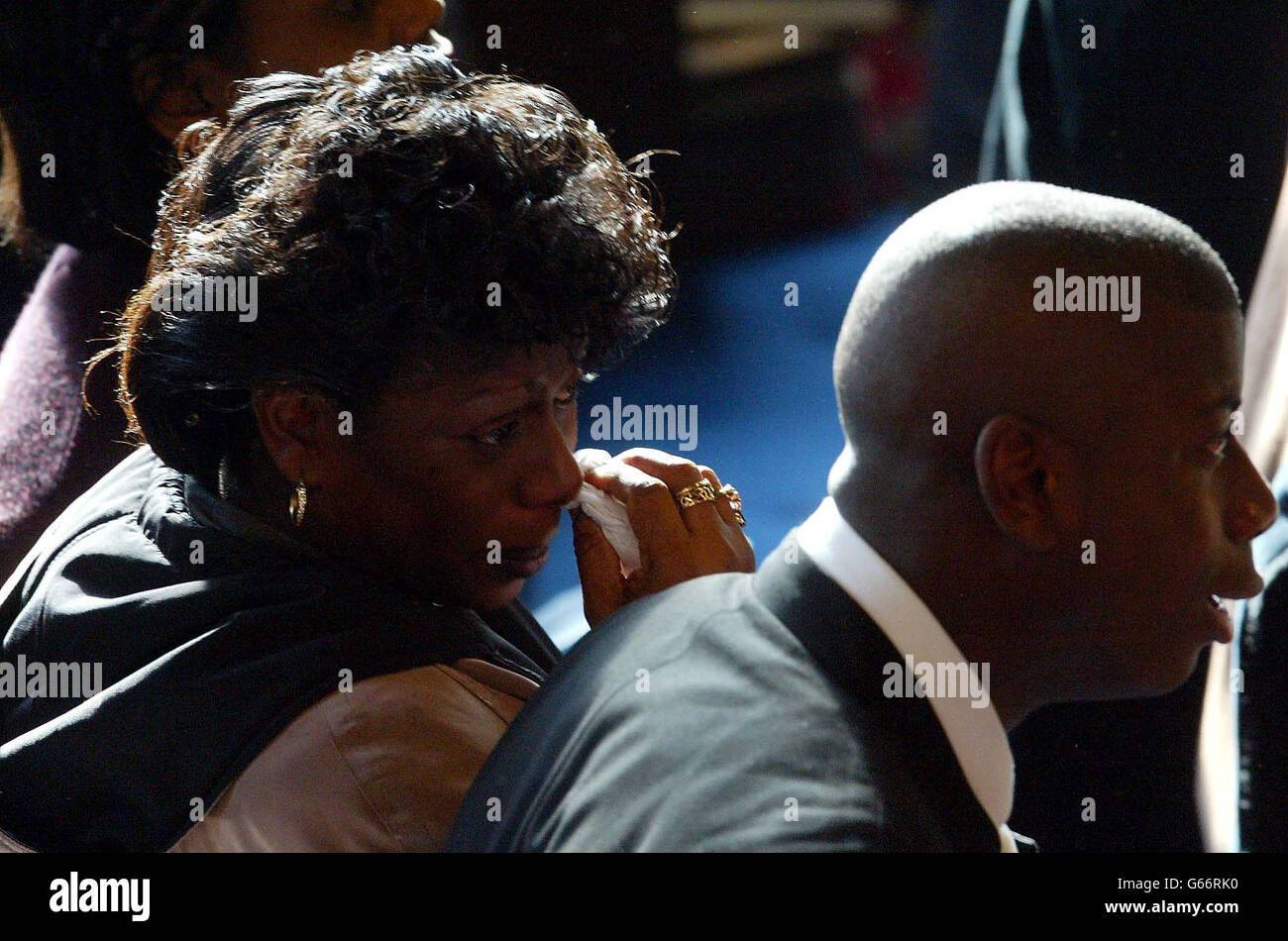 Family and friends pay their respects at the funeral of Letisha ...