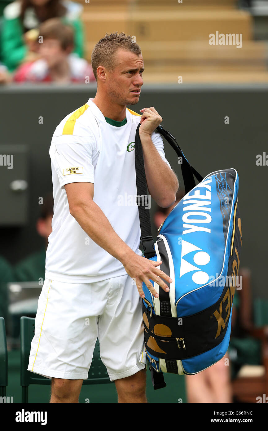Australia's Lleyton Hewitt before his match against Germany's Dustin ...