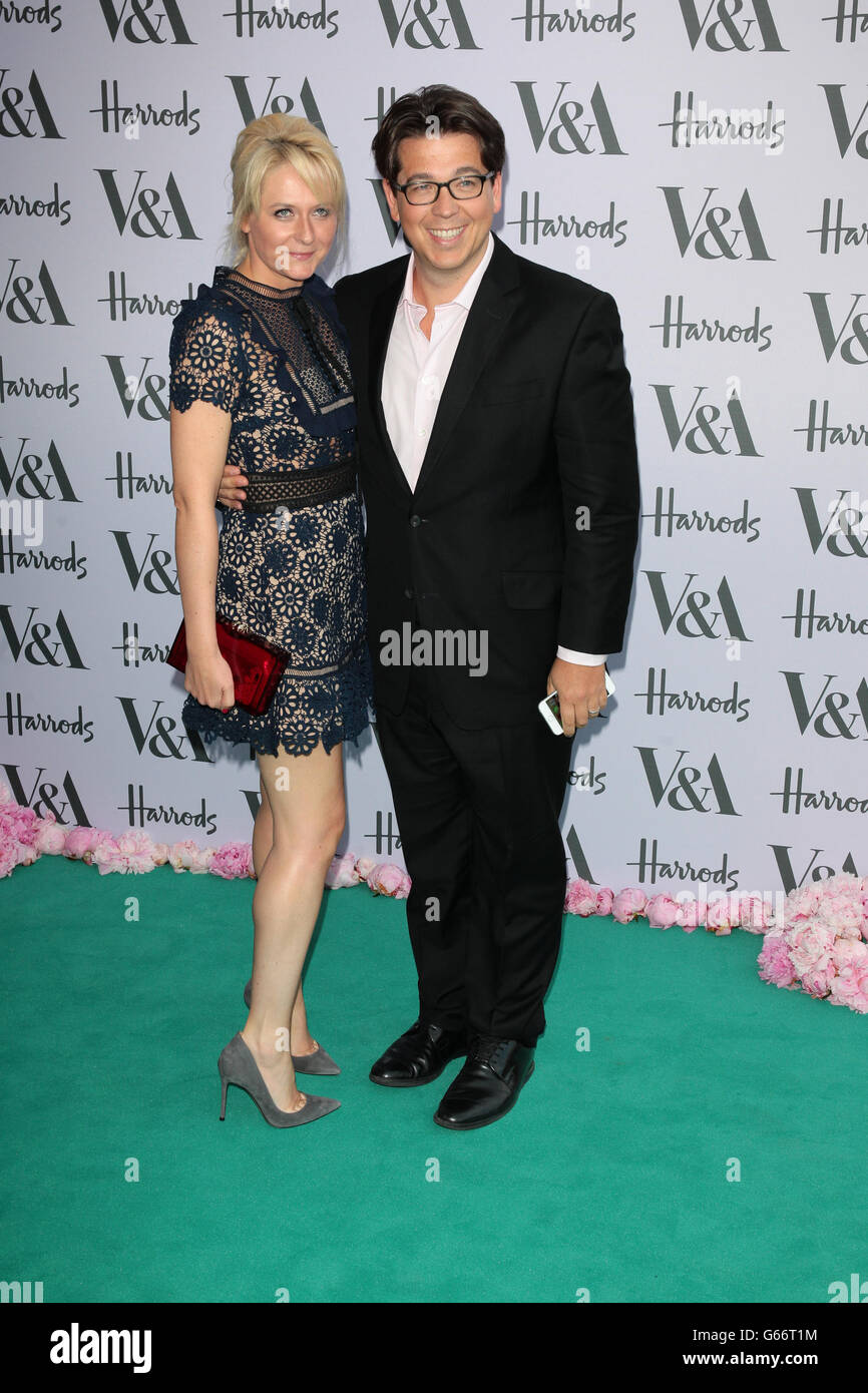 LONDON, ENGLAND - JUNE 22: Michael McIntyre and wife Kitty arrive for ...