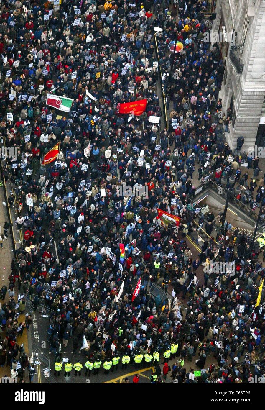 Anti war march Stock Photo - Alamy