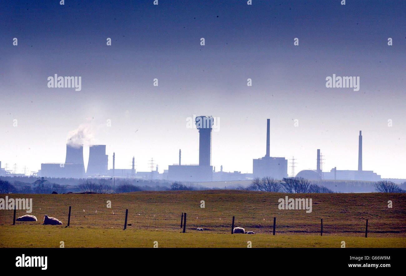 General view of the BNFL Sellafield Nuclear power plant in Cumbria ...
