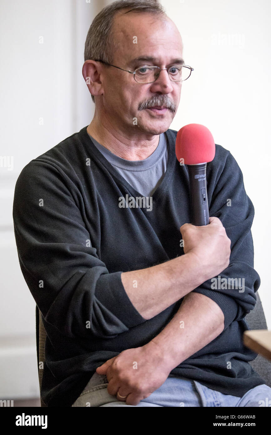 Wojciech Jagielski, acclaimed writer and war reporter lecture Stock ...