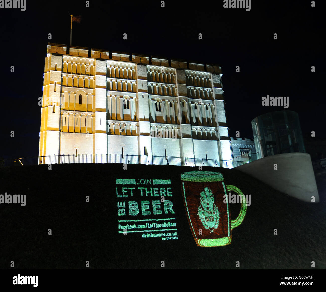 Let There Be Beer campaign Stock Photo - Alamy