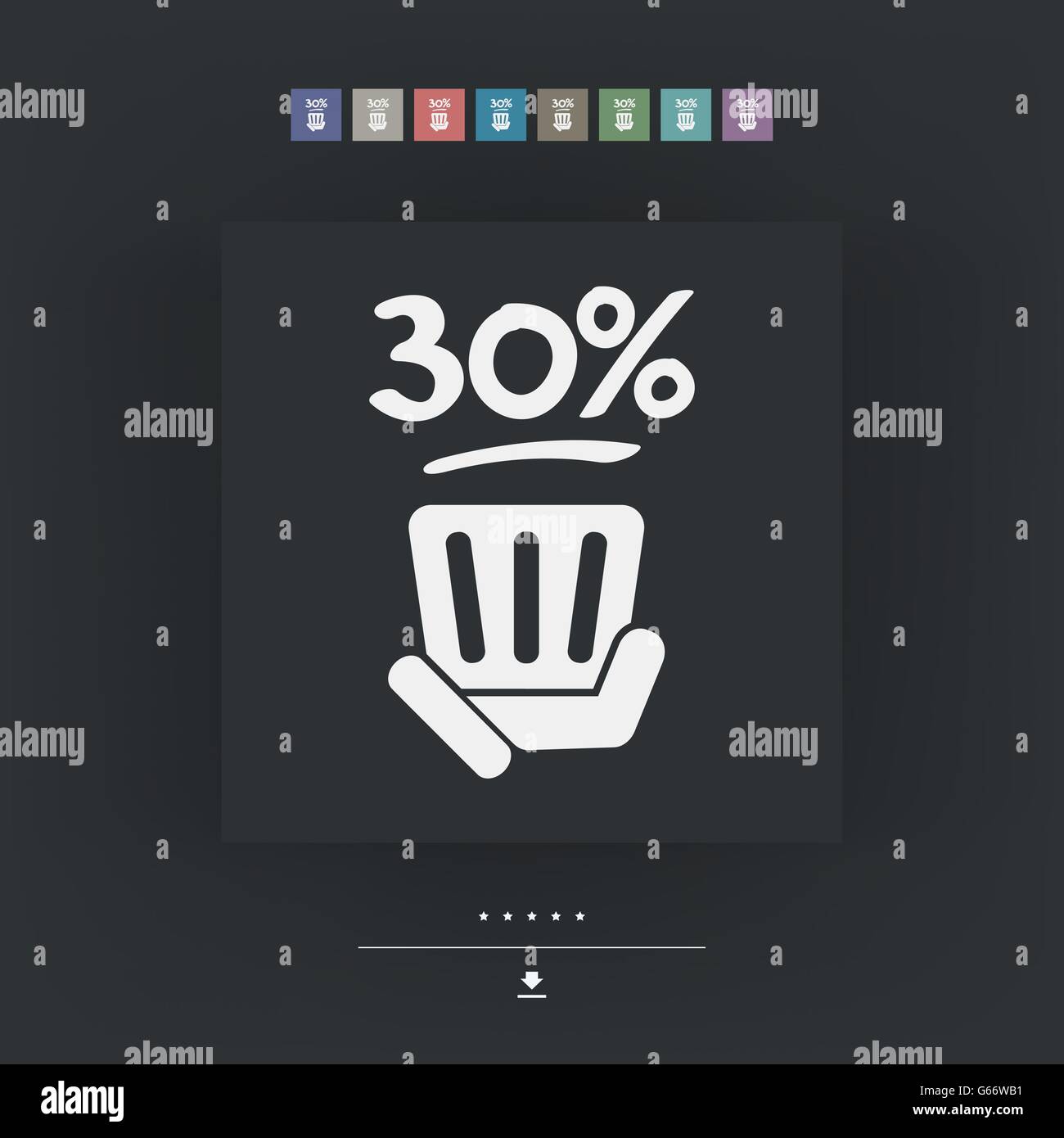 30% off label flat Stock Vector Images - Alamy