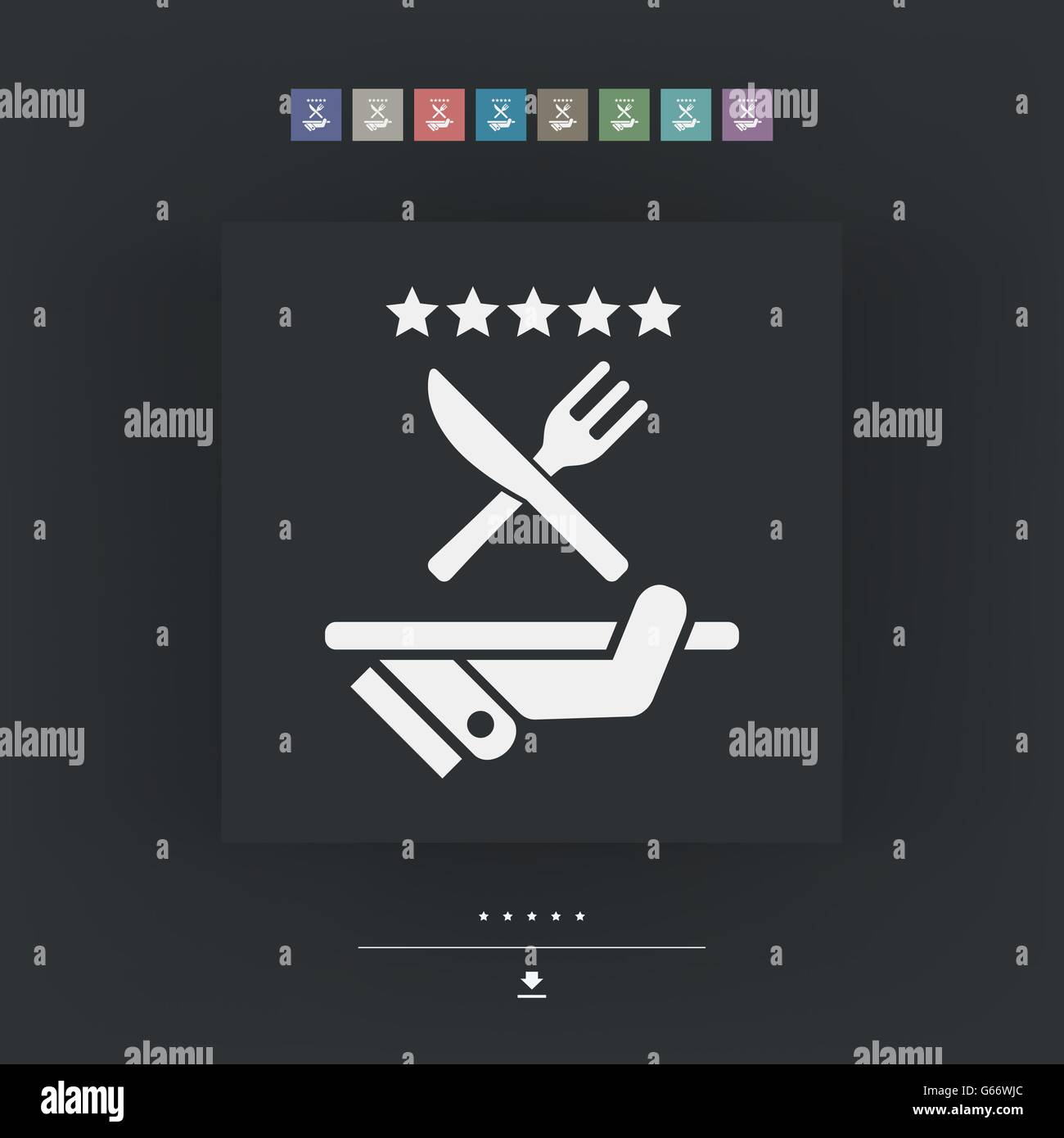 Restaurant icon. Top rating Stock Vector Image & Art - Alamy