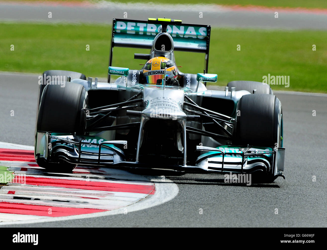 Mercedes Lewis Hamilton during third practice for the 2013 Santander ...