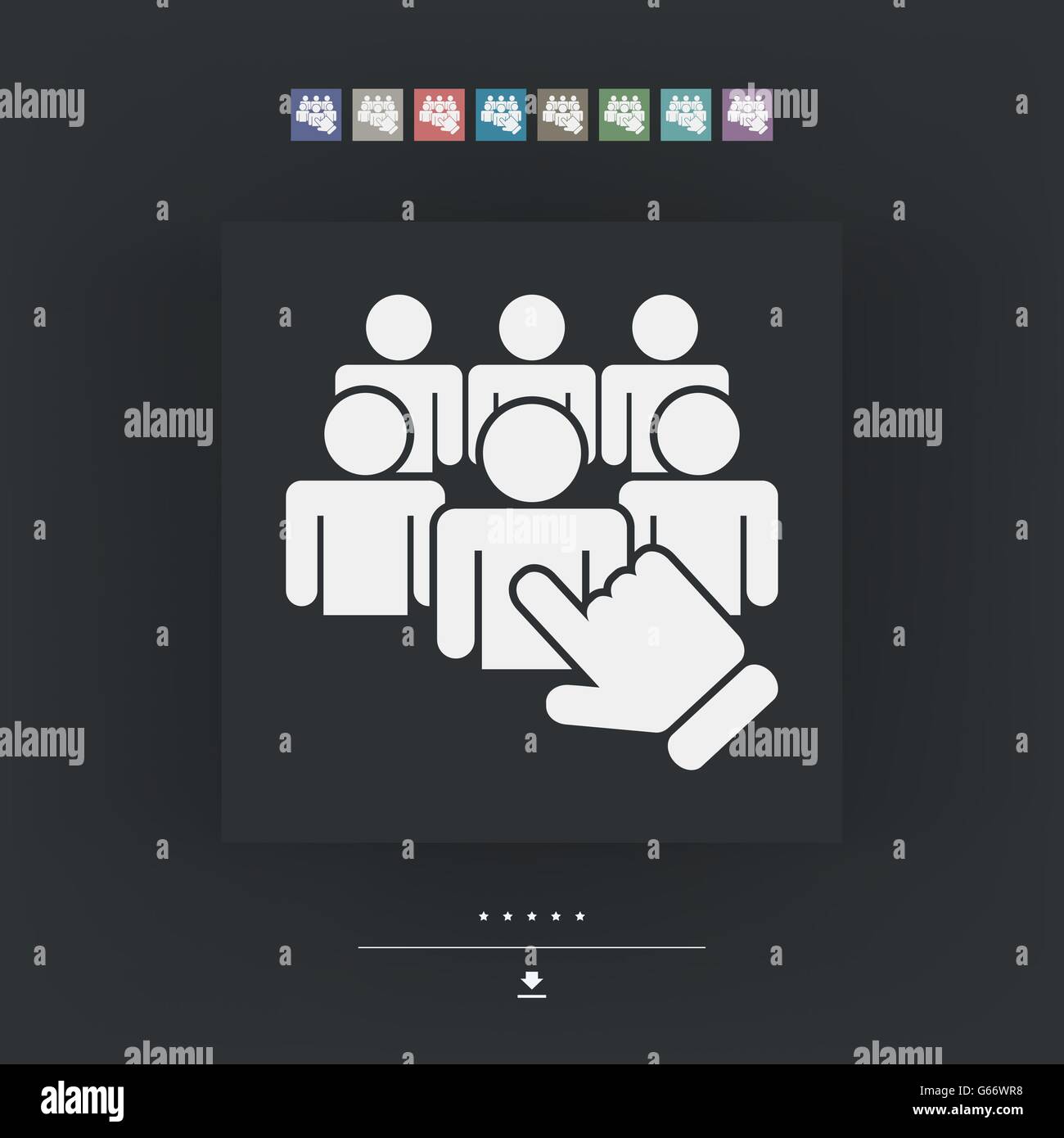 Staff selection icon Stock Vector Image & Art - Alamy