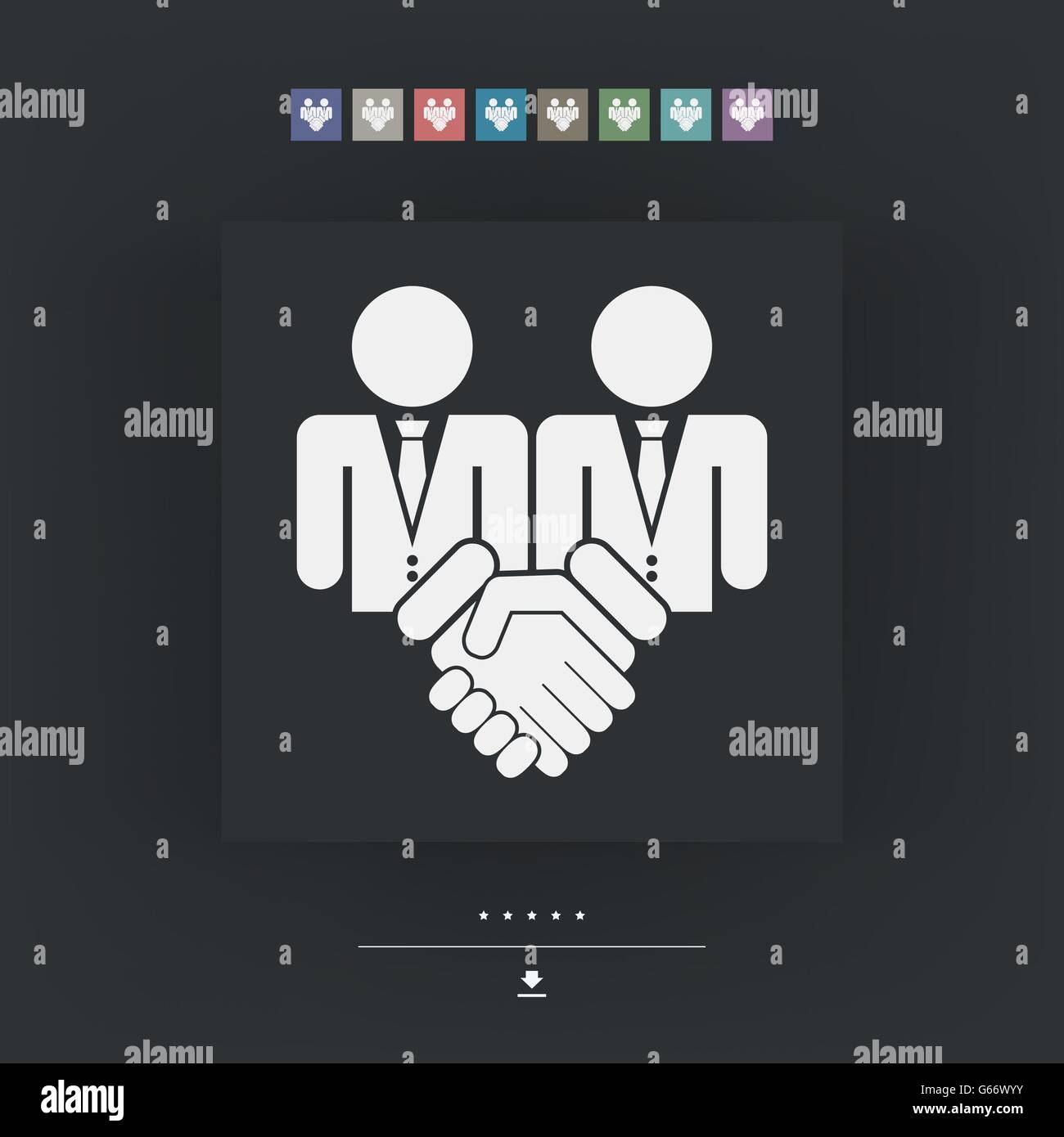 Corporate agreement icon Stock Vector Image & Art - Alamy