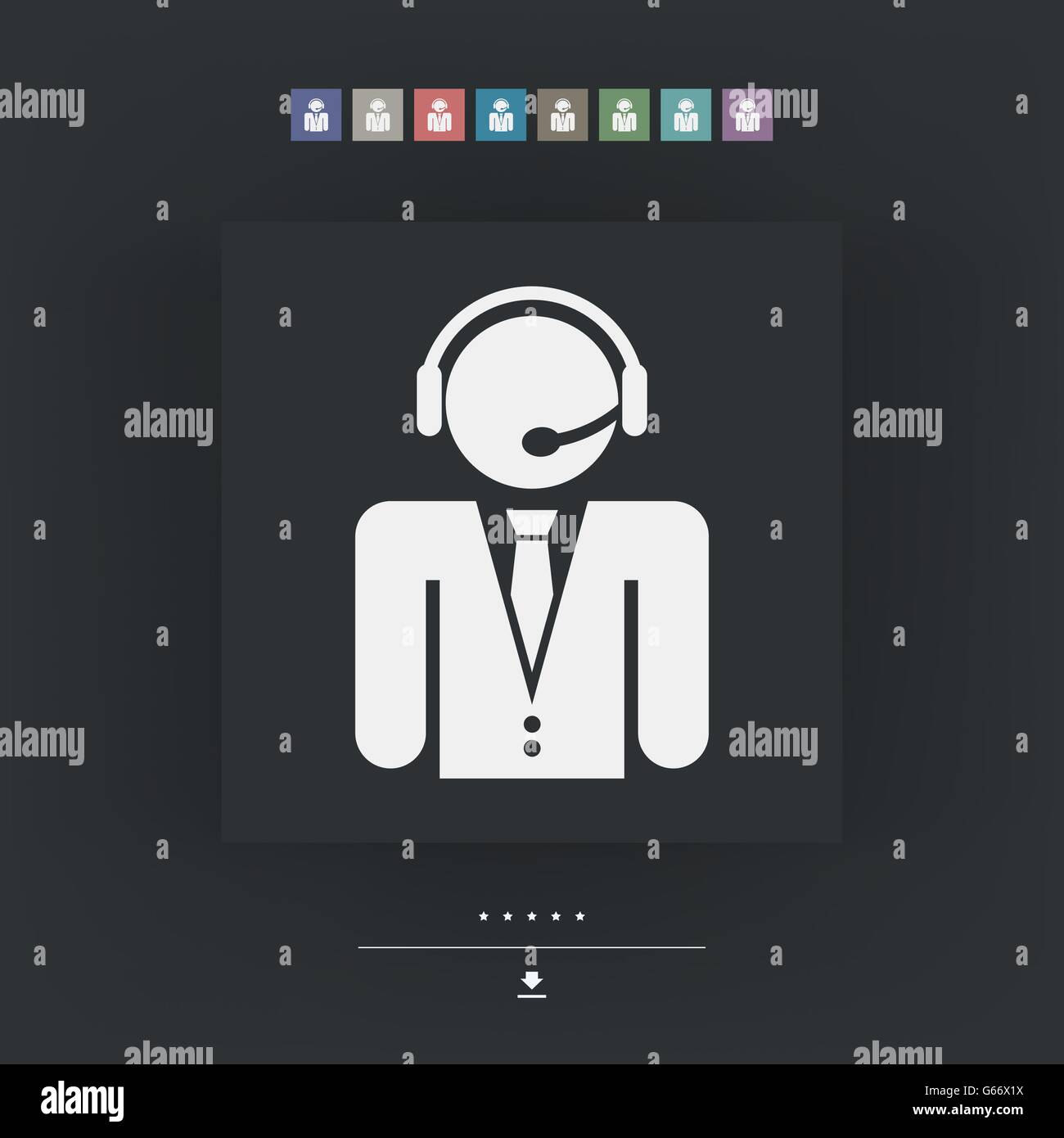 Contact assistance icon Stock Vector Image & Art - Alamy